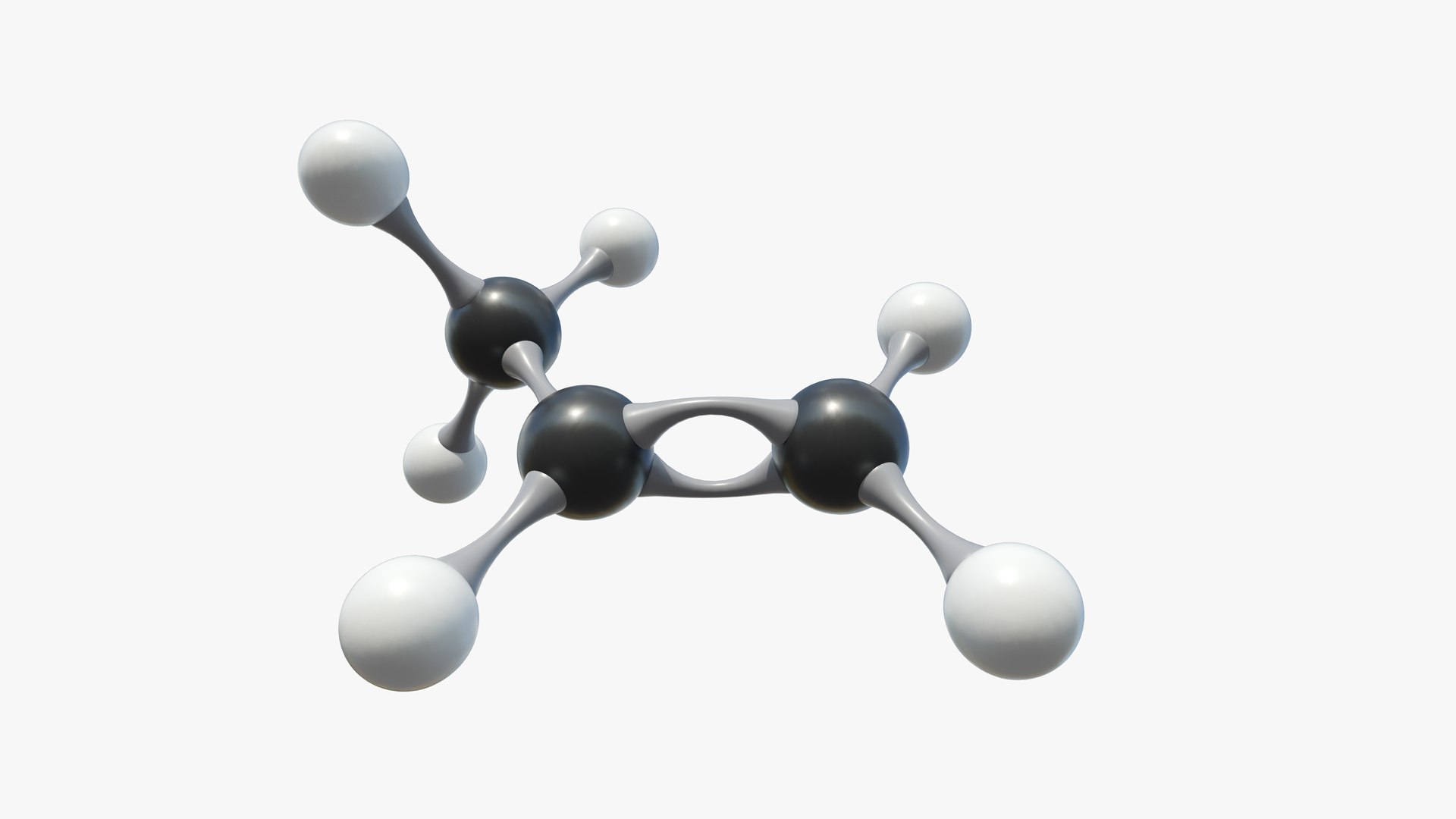 Propene Molecule With PBR 4K 8K 3D model - TurboSquid 1945383