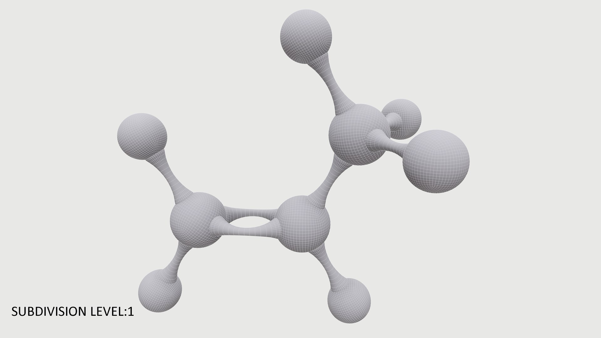 Propene Molecule With PBR 4K 8K 3D model - TurboSquid 1945383