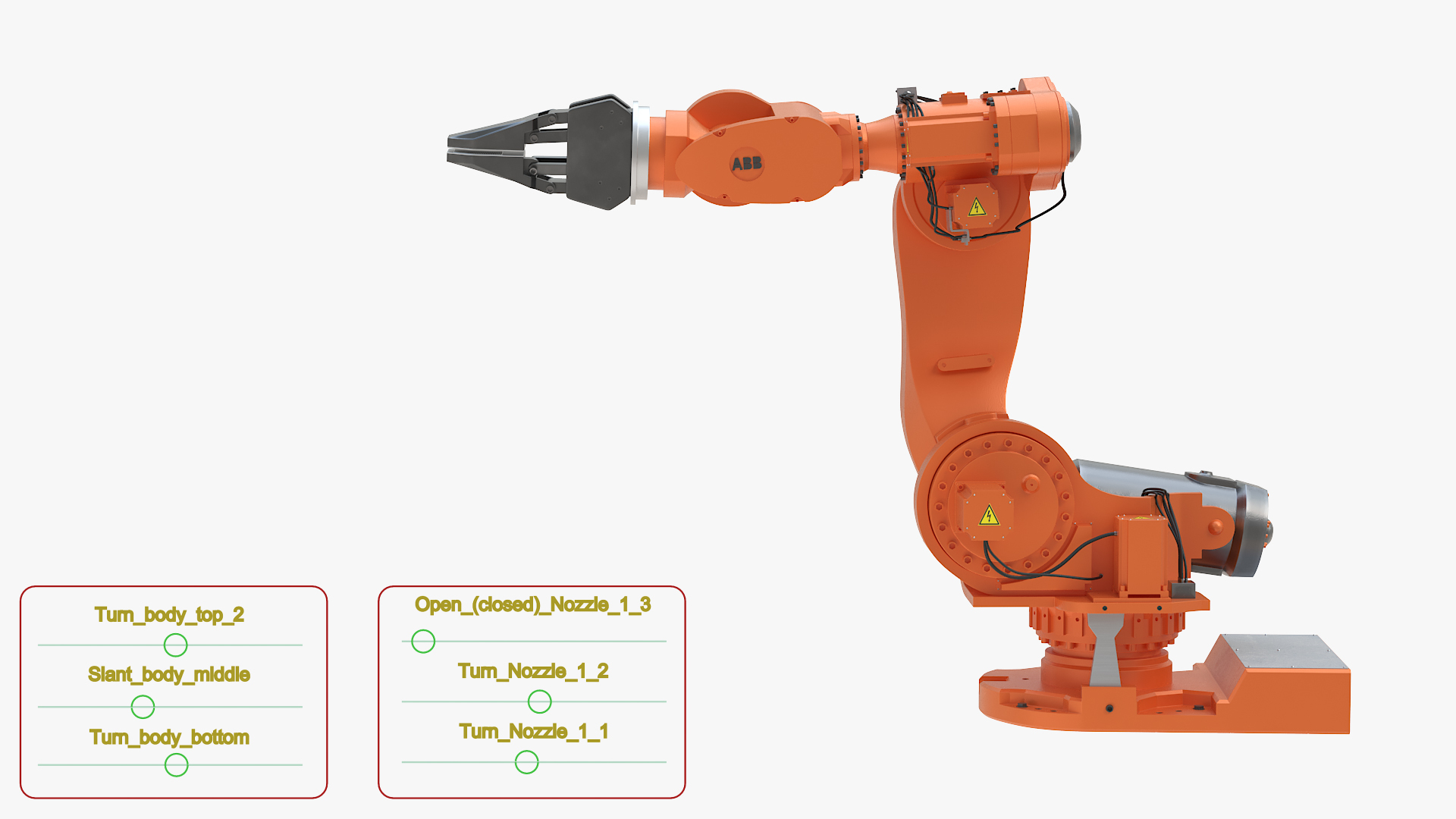 3D ABB IRB 7600 With Gripper Orange Rigged - TurboSquid 2383448