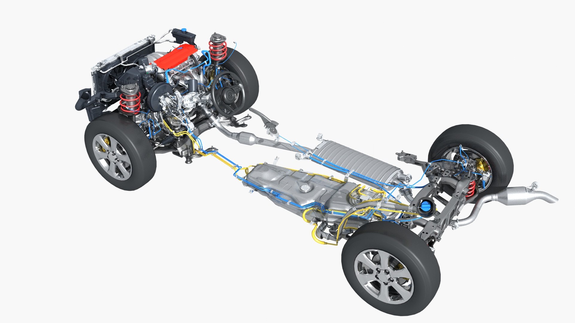 Chassis And Electric Vehicle Chassis 3D Model - TurboSquid 2038546