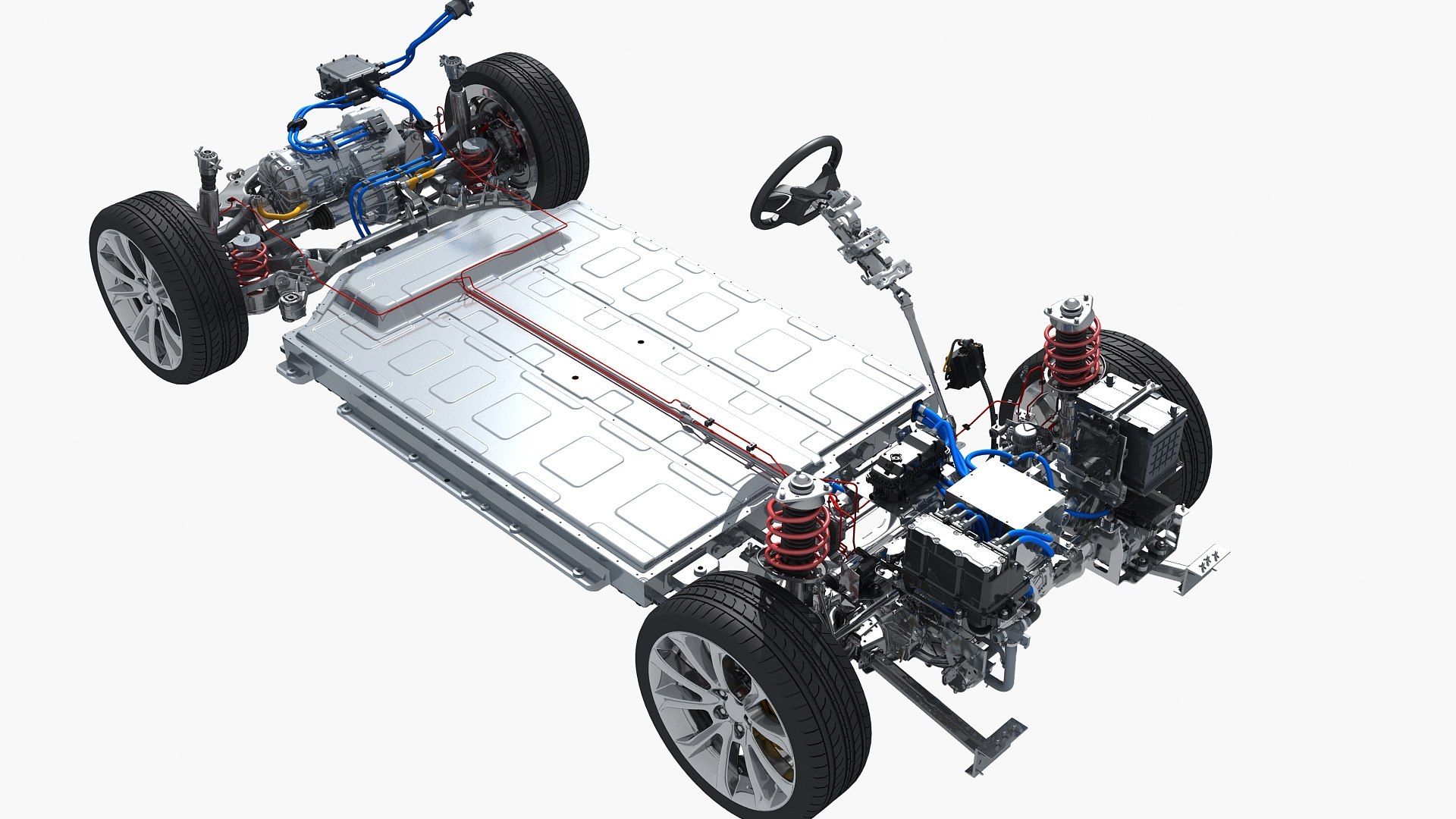 Chassis And Electric Vehicle Chassis 3D Model - TurboSquid 2038546