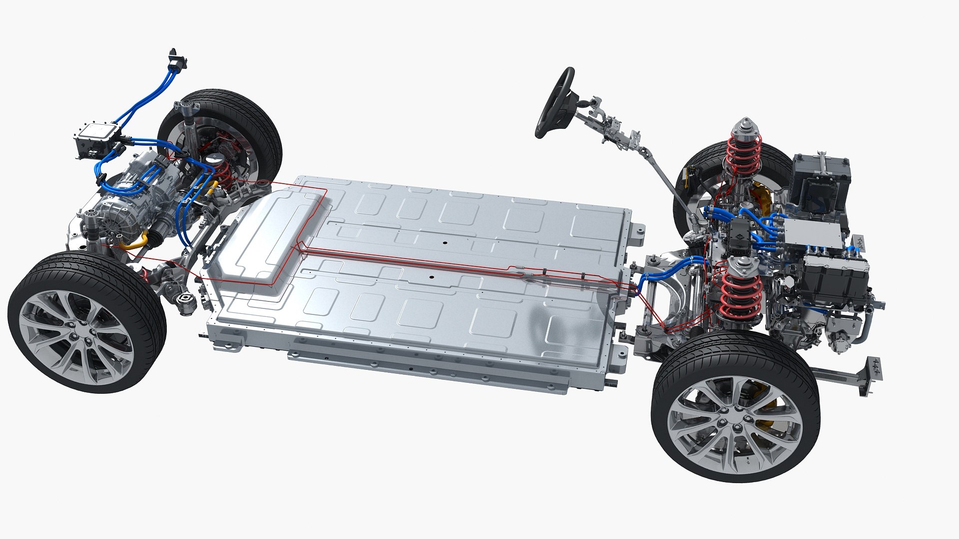 Chassis And Electric Vehicle Chassis 3D Model - TurboSquid 2038546