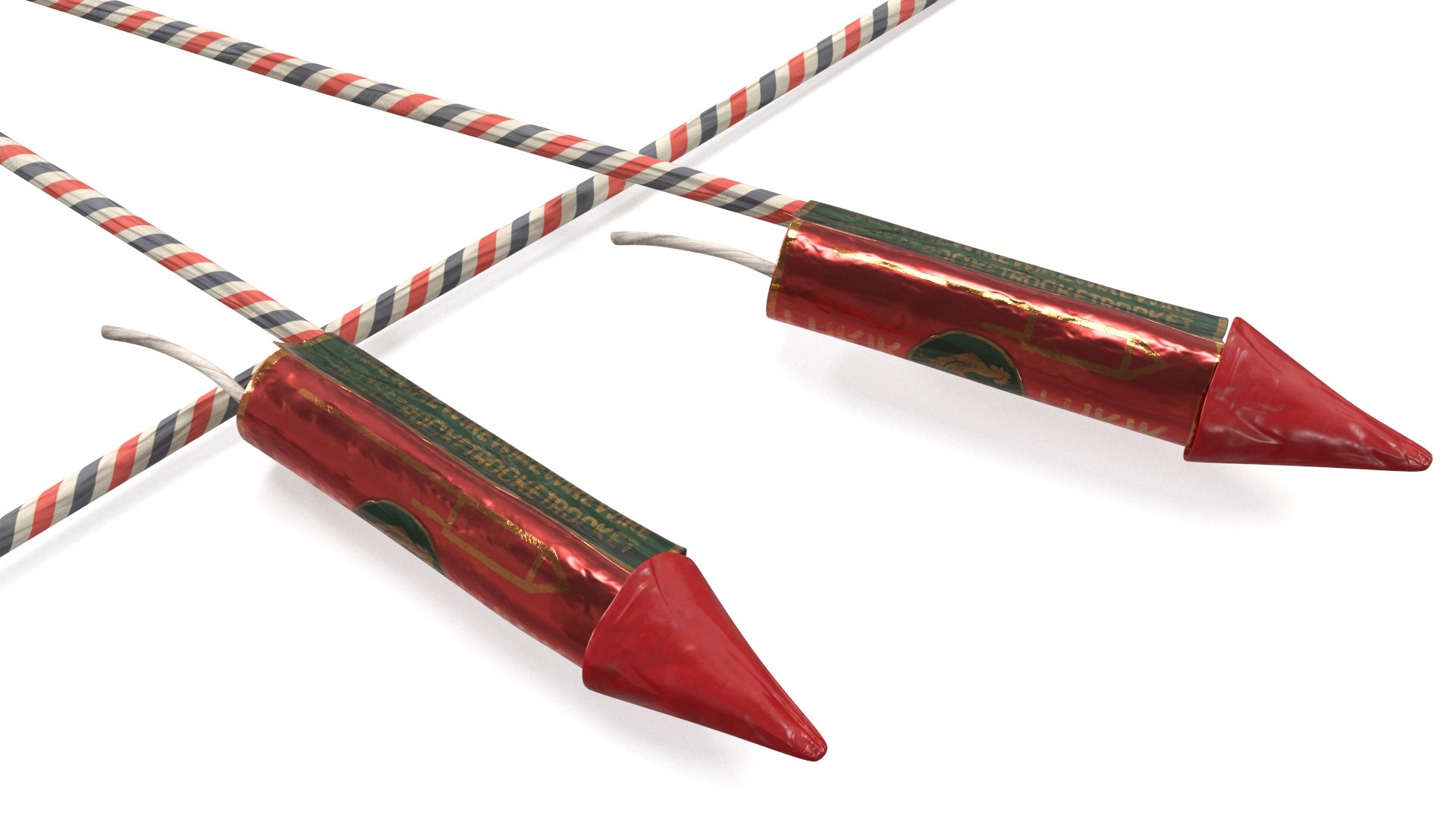 Firecracker Rocket 3D Model - TurboSquid 2279810
