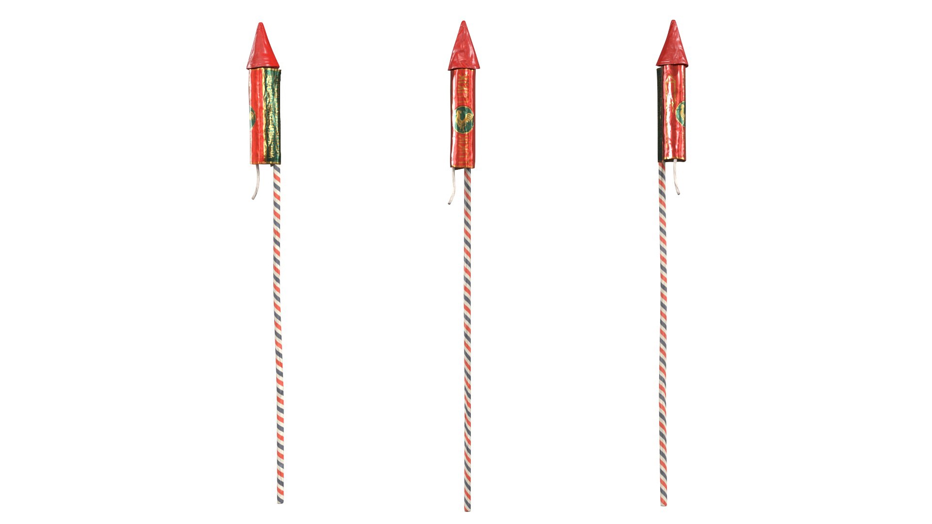 Firecracker Rocket 3D Model - TurboSquid 2279810