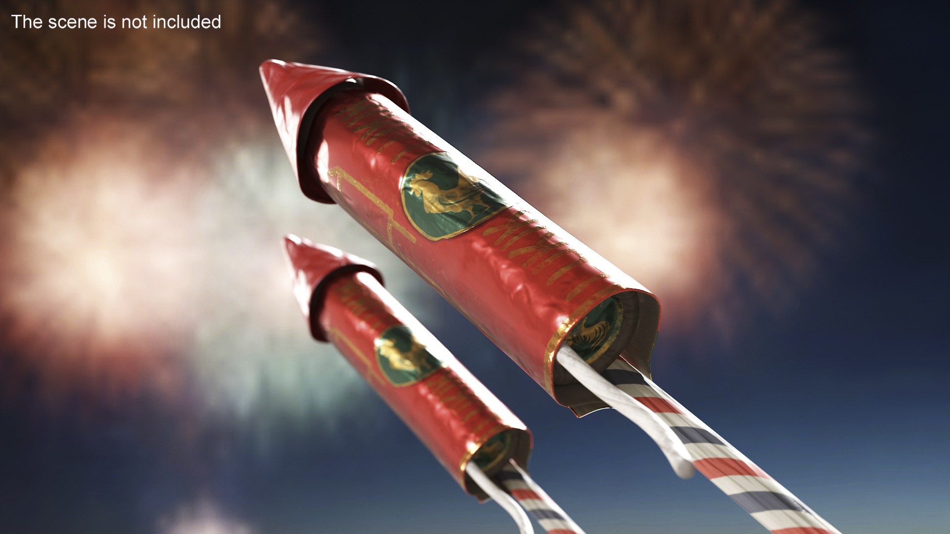 Firecracker Rocket 3D Model - TurboSquid 2279810