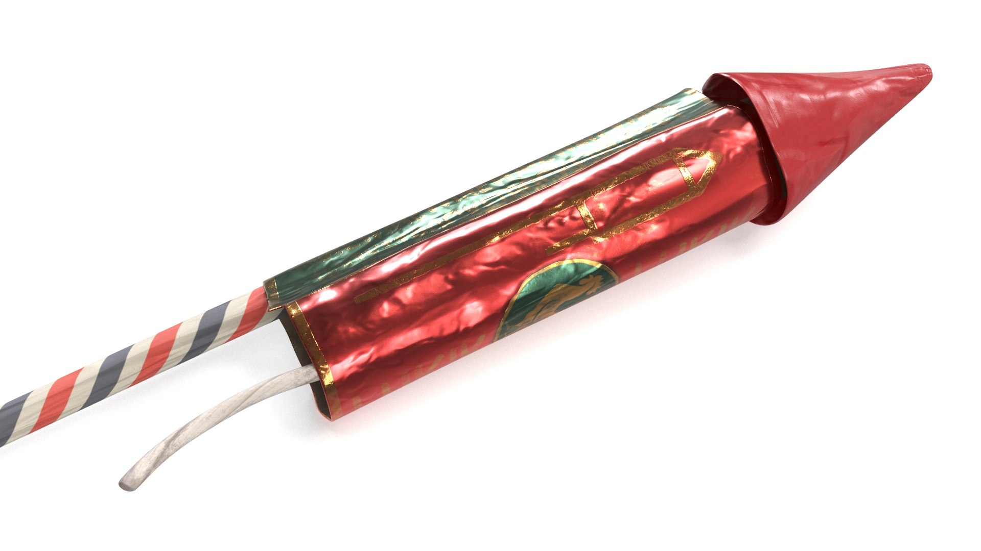 Firecracker Rocket 3D Model - TurboSquid 2279810