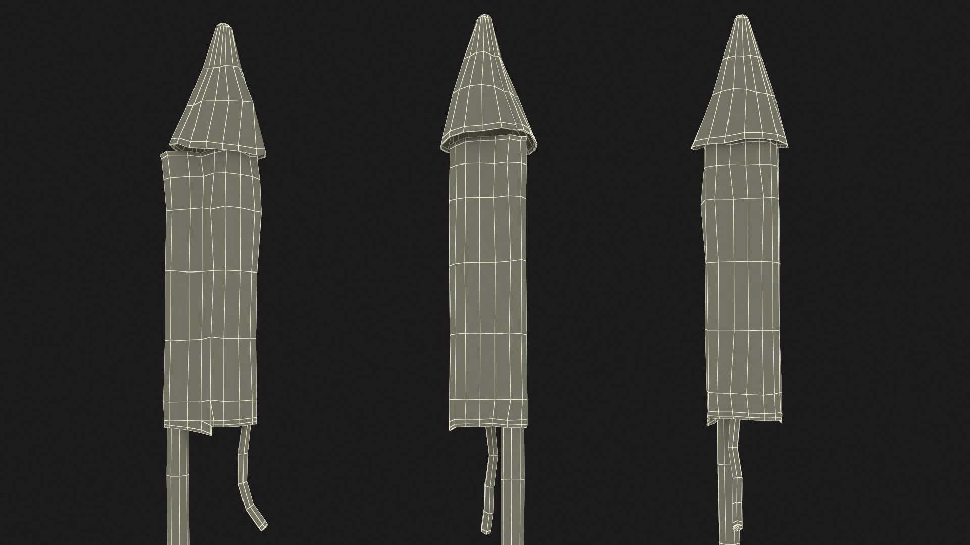 Firecracker Rocket 3D Model - TurboSquid 2279810