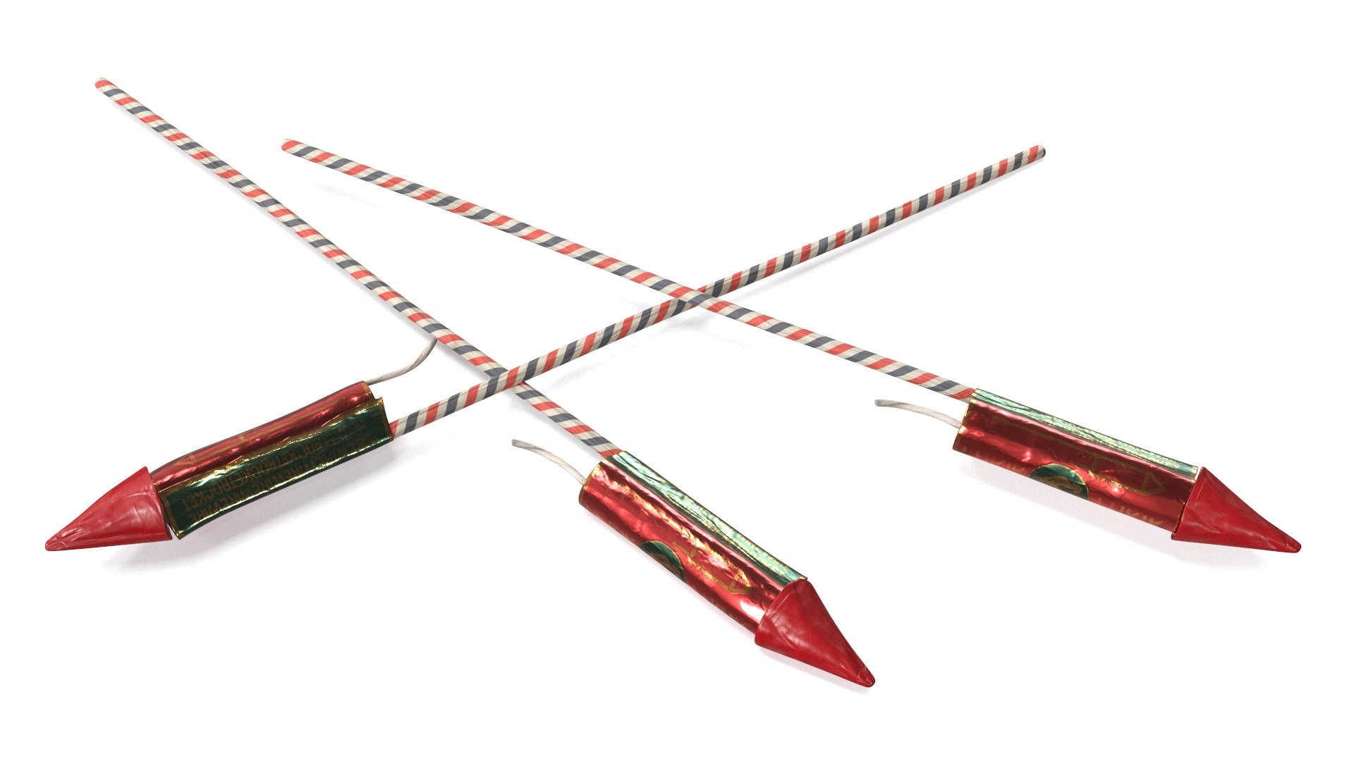 Firecracker Rocket 3D Model - TurboSquid 2279810