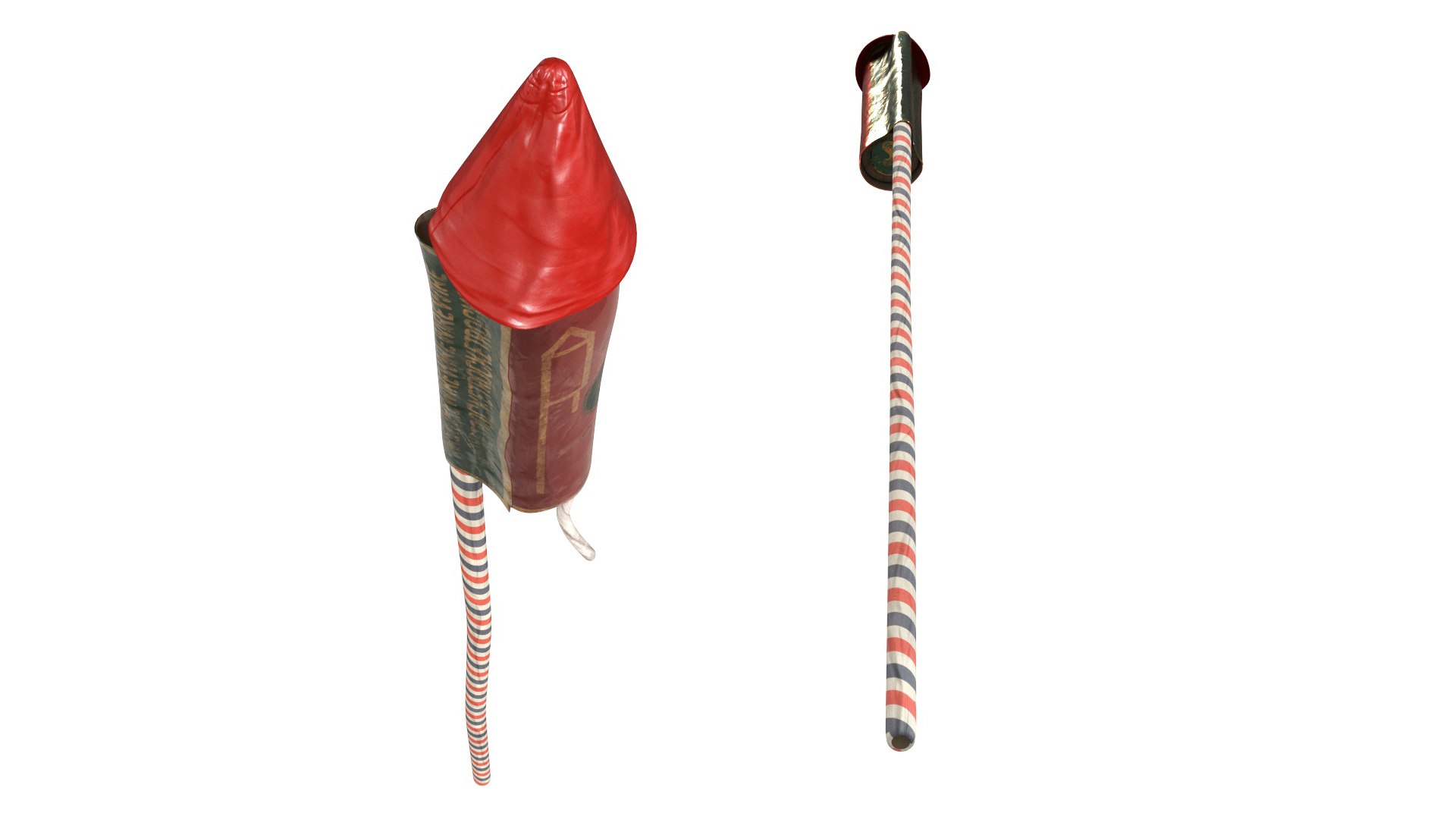 Firecracker Rocket 3D Model - TurboSquid 2279810