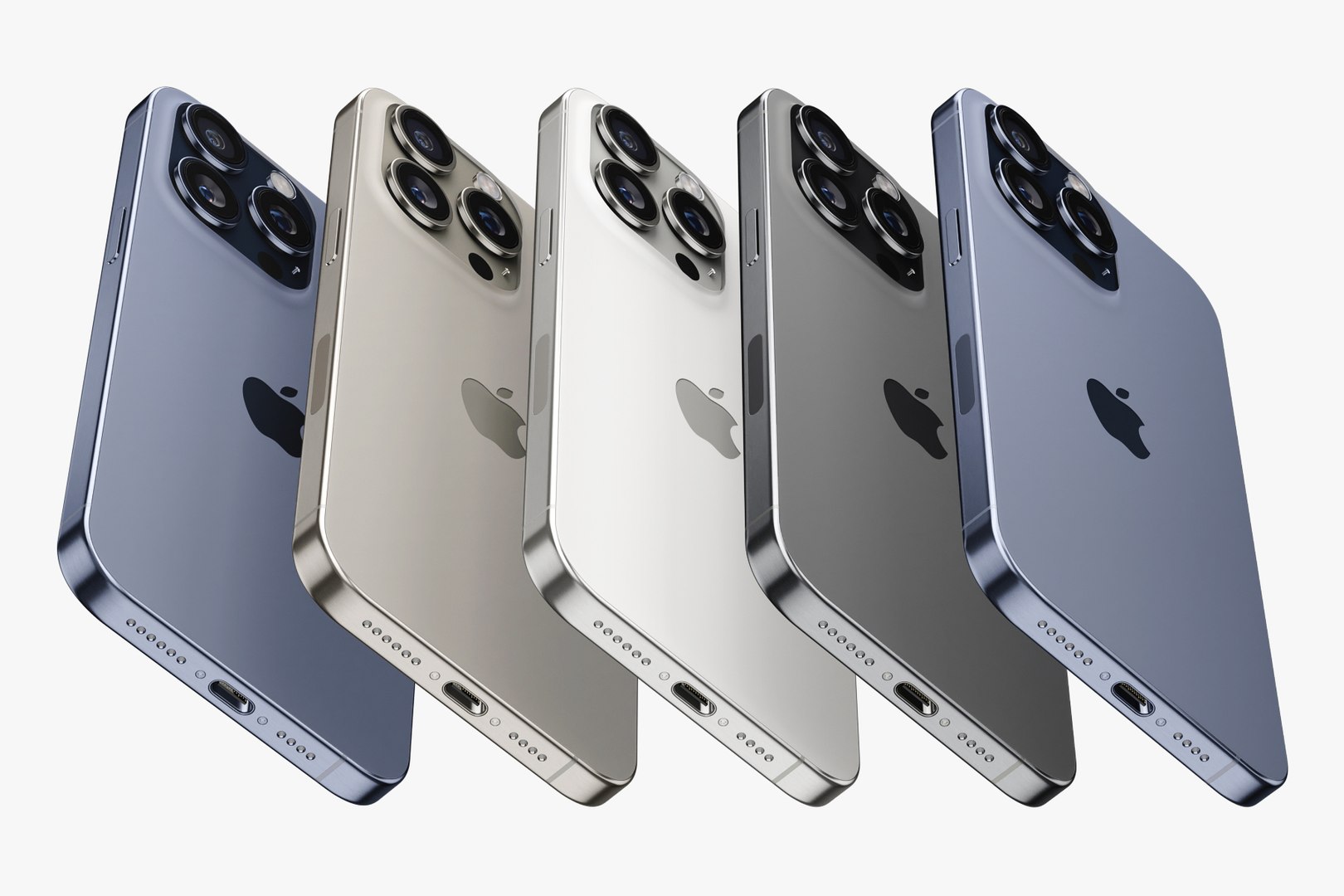 3D Apple IPhone 15 Pro MAX All Colors - TurboSquid 2137927