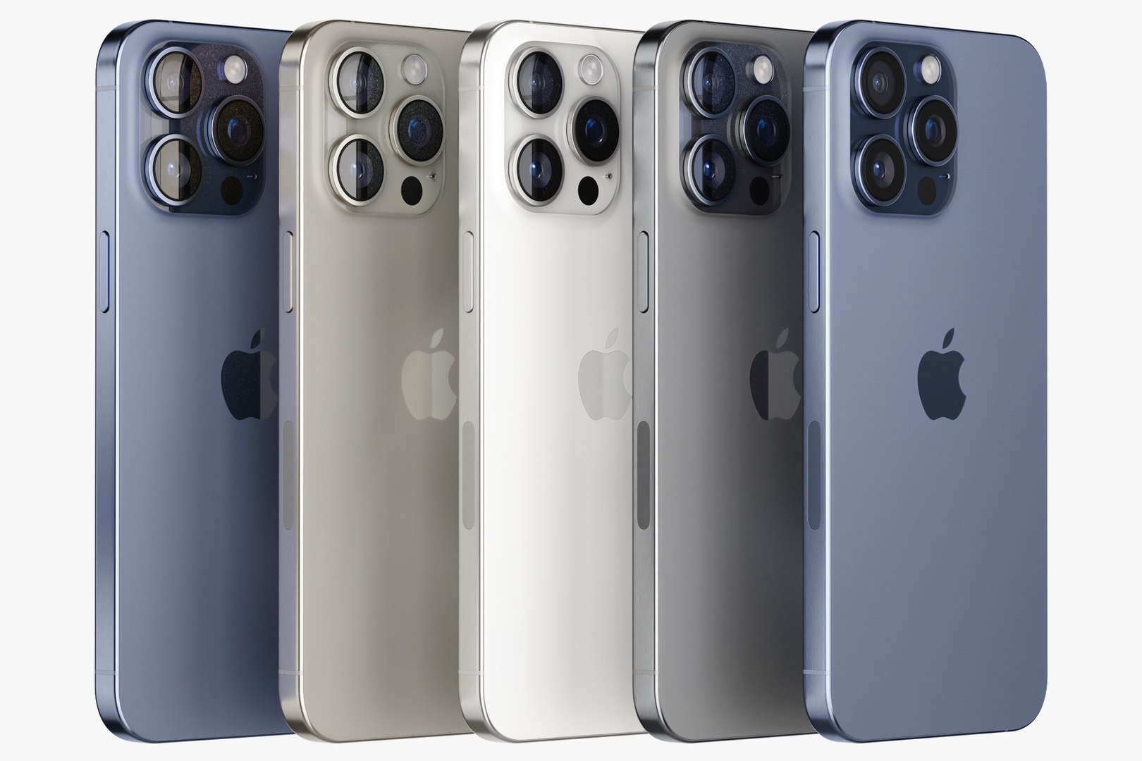 3D Apple IPhone 15 Pro MAX All Colors - TurboSquid 2137927