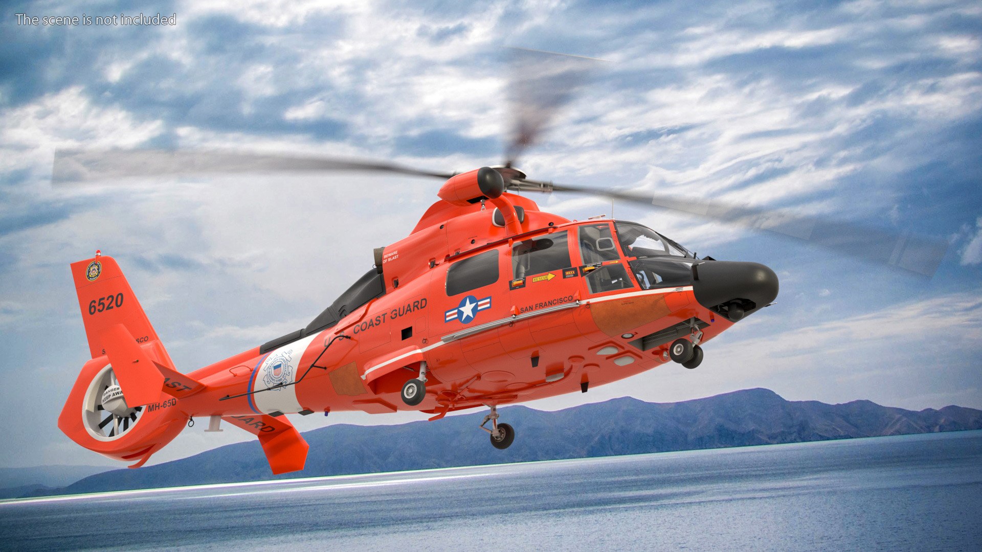 Eurocopter MH 65 Dolphin Coast Guard 3D - TurboSquid 2379346