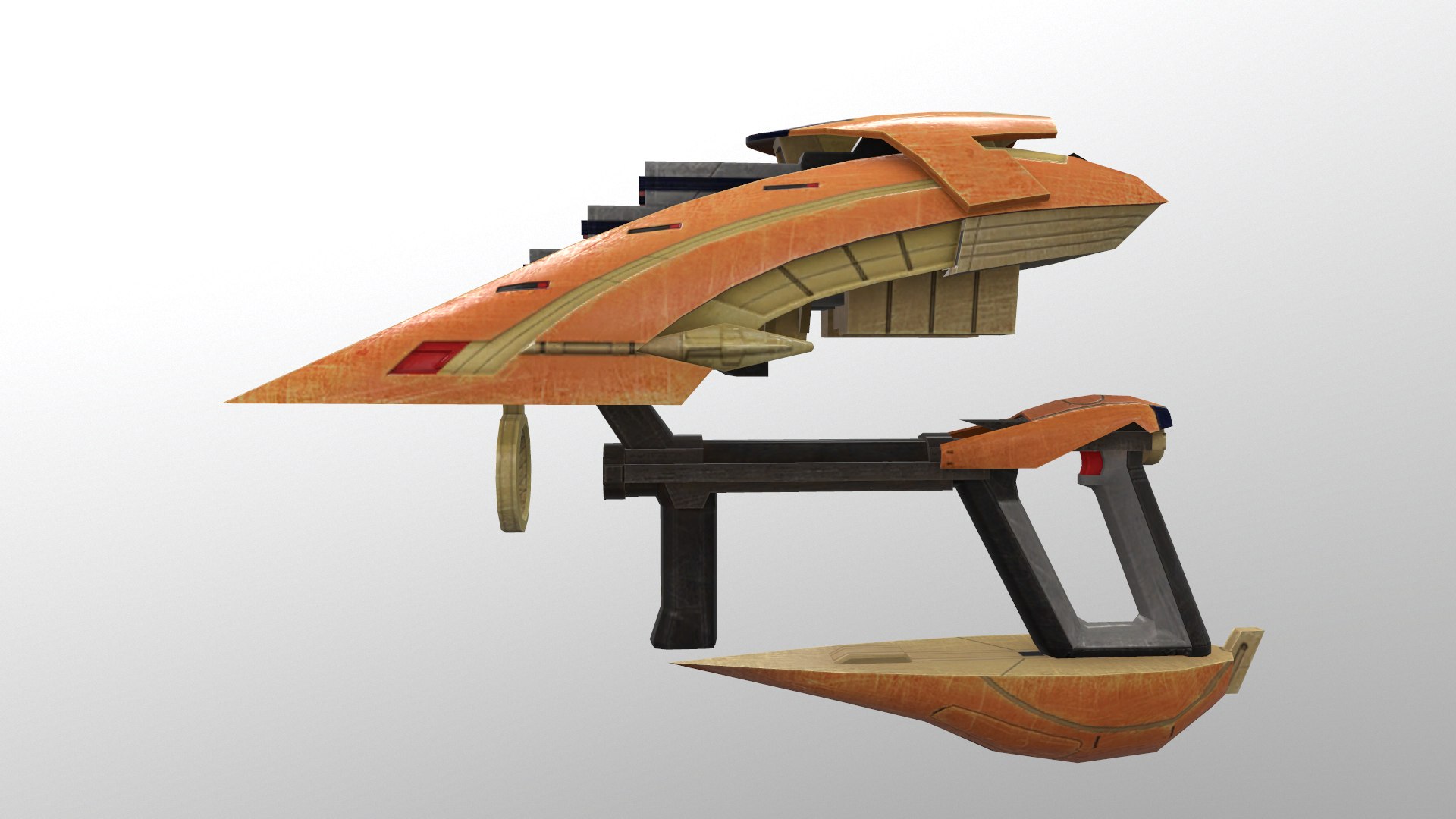 3D Funnel Gun Level 5 Model - TurboSquid 2191035