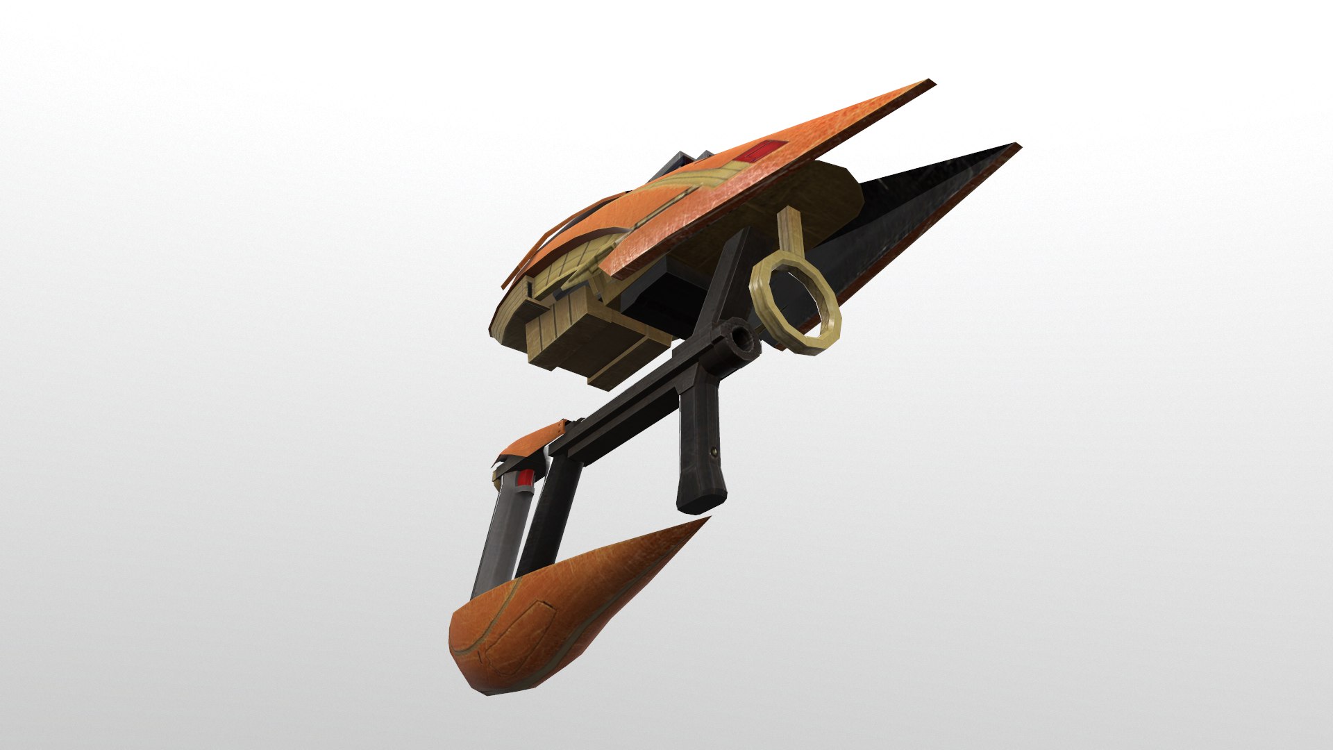 3D Funnel Gun Level 5 Model - TurboSquid 2191035