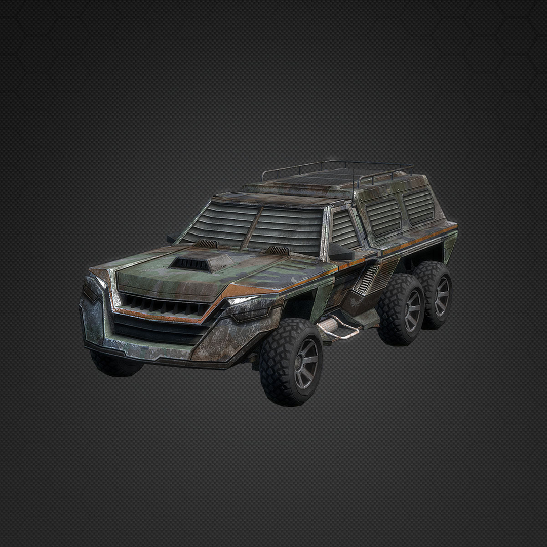 obj low-poly suv