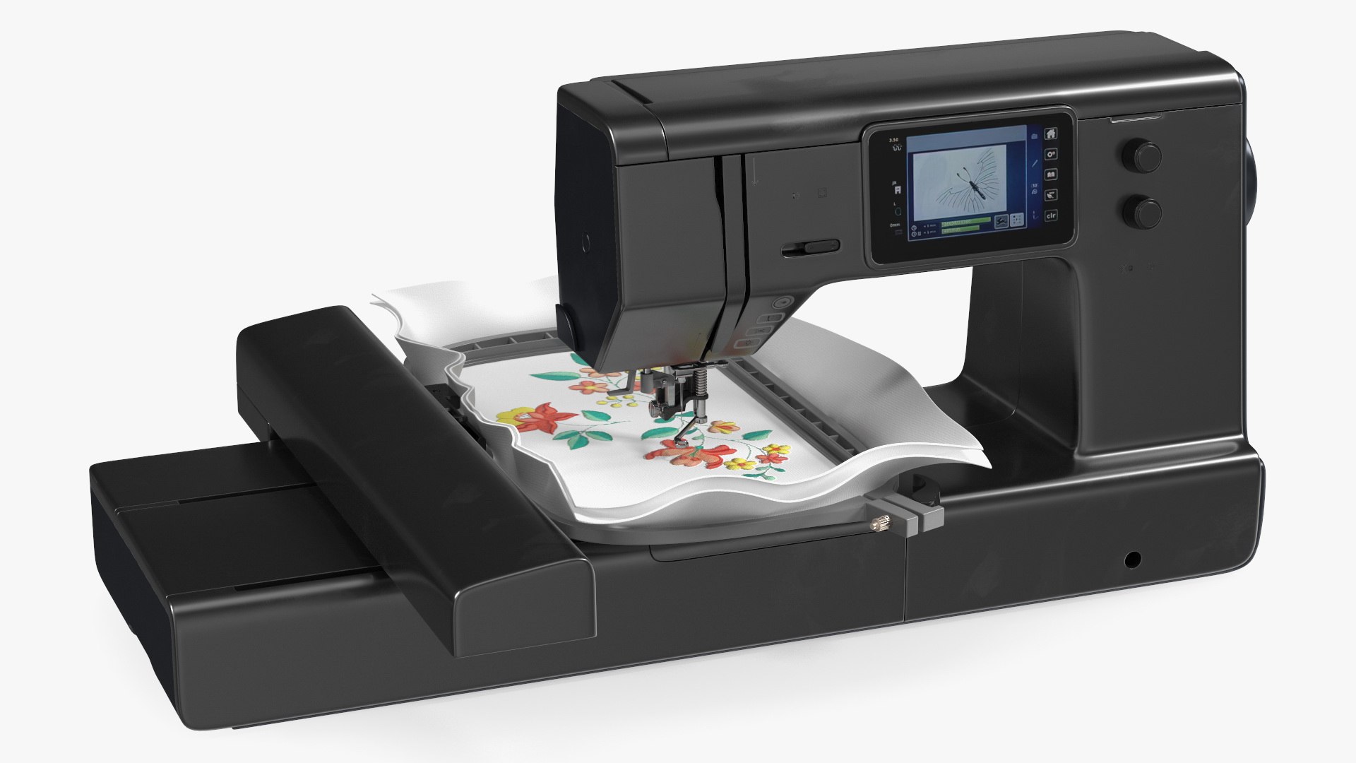 3D Model Embroidery Machine Black Screen On - TurboSquid 2193936