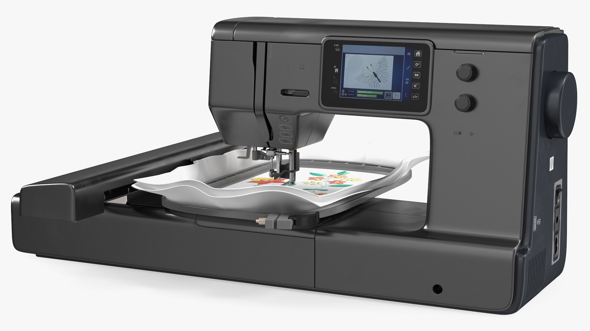 3D Model Embroidery Machine Black Screen On - TurboSquid 2193936