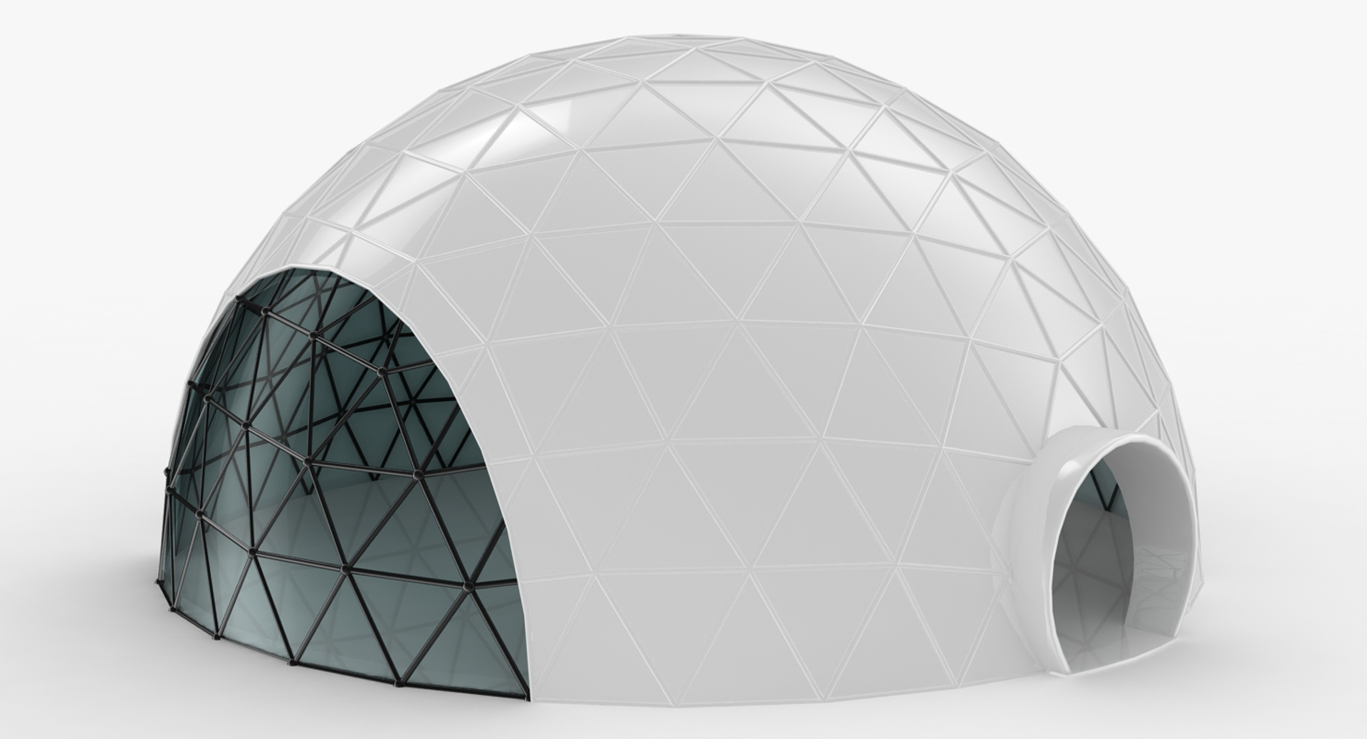Realistic Geodesic Dome Model - TurboSquid 1203282