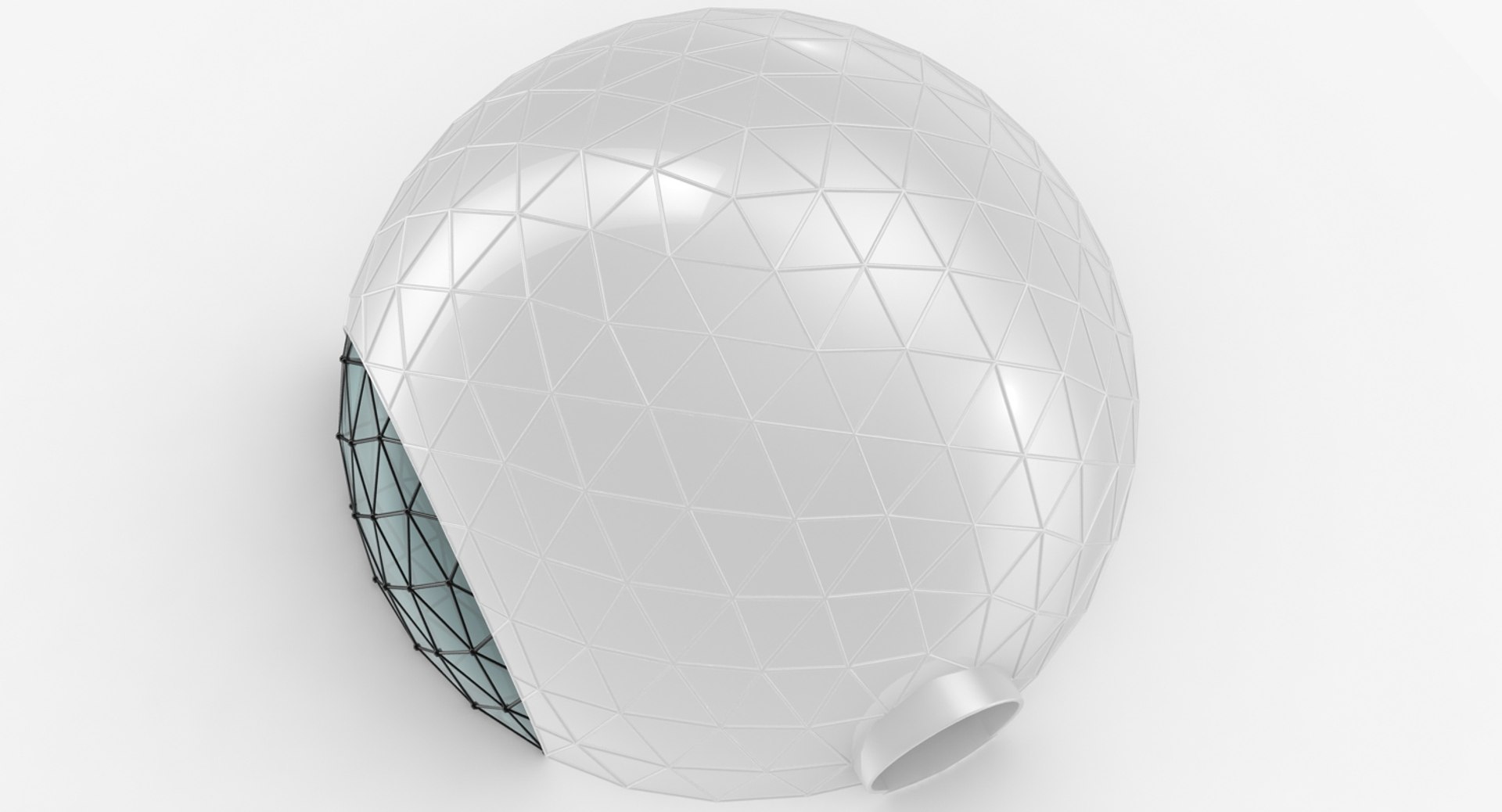 Realistic Geodesic Dome Model - TurboSquid 1203282