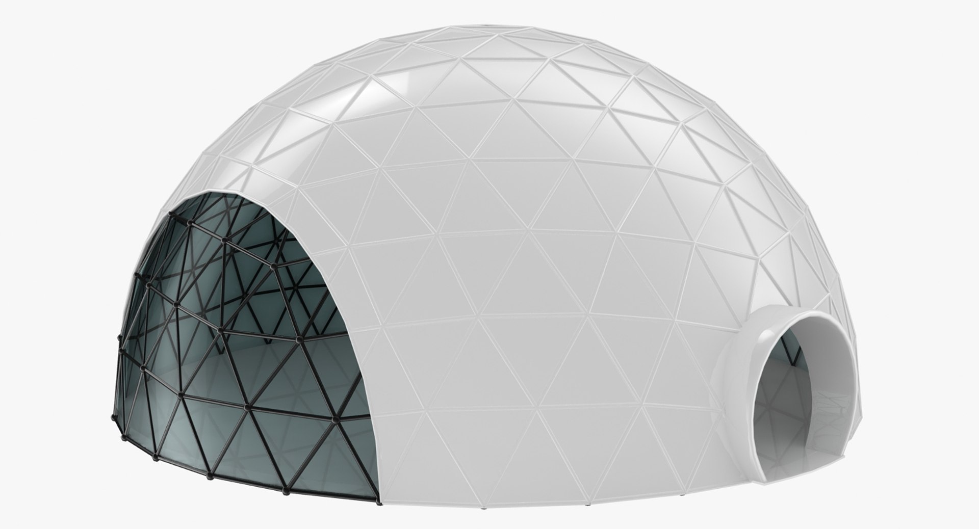 Realistic Geodesic Dome Model - TurboSquid 1203282