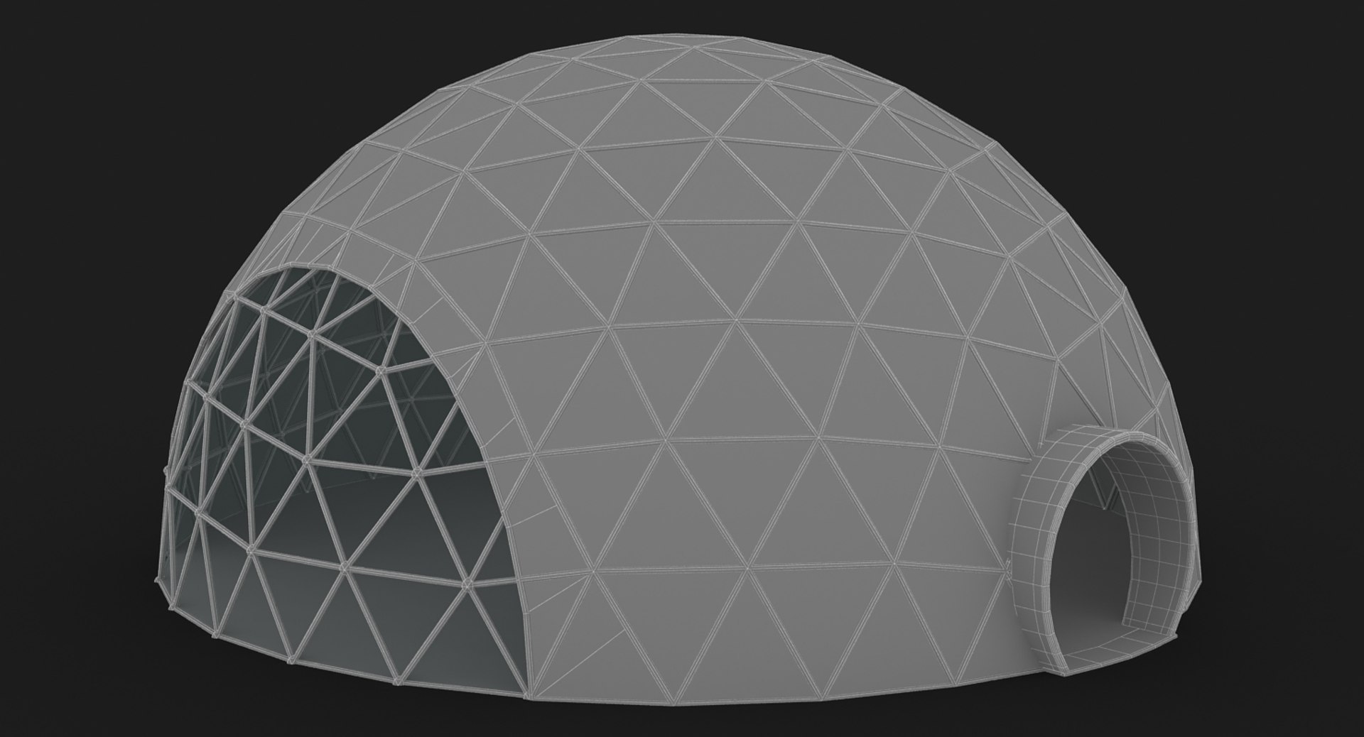 Realistic Geodesic Dome Model - TurboSquid 1203282
