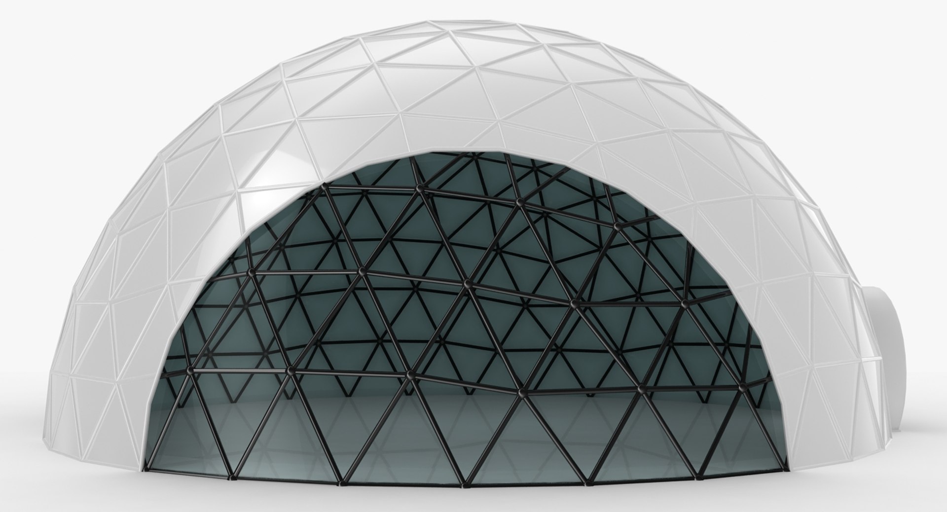 Realistic Geodesic Dome Model - TurboSquid 1203282