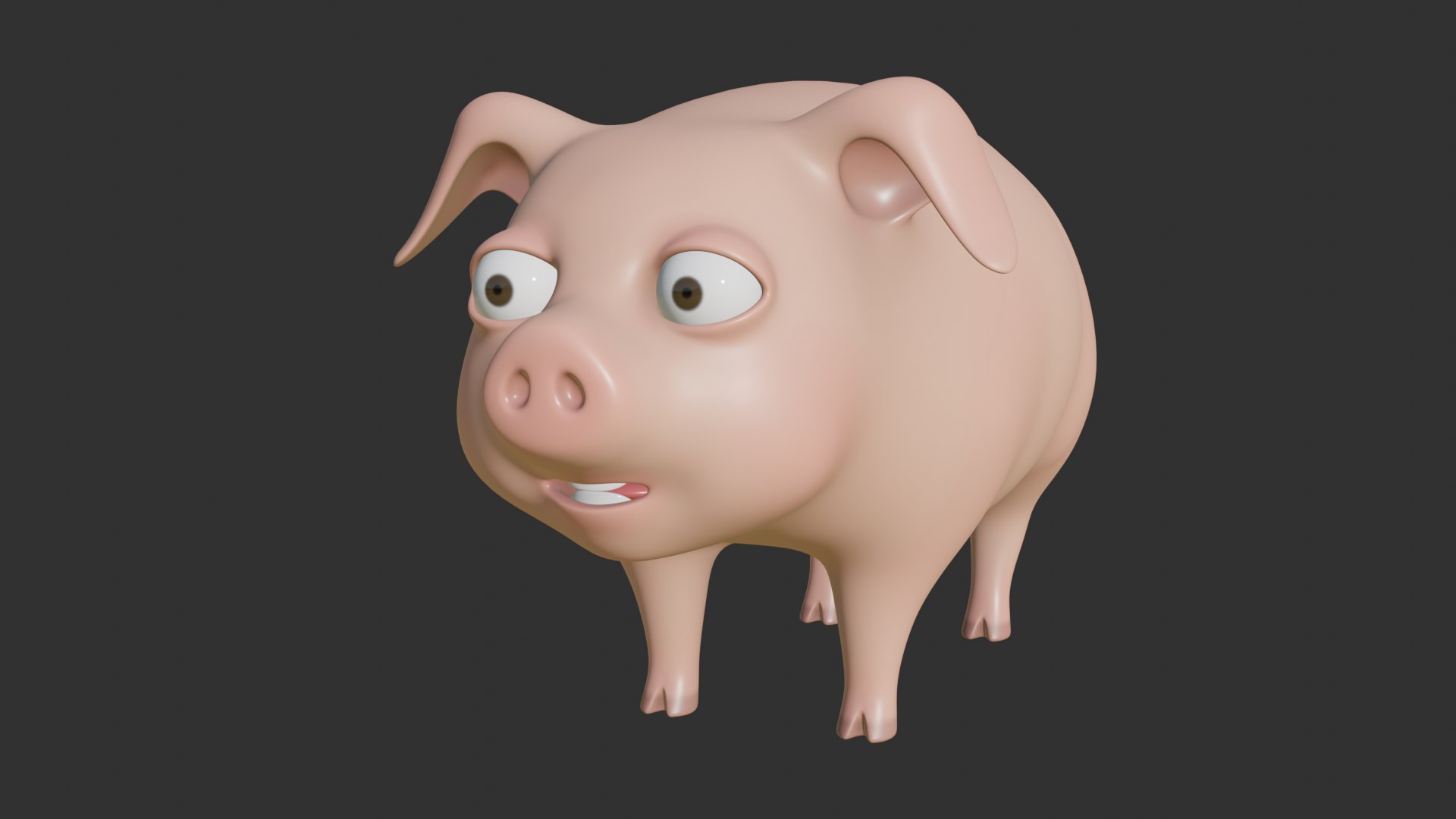 3D Stylized Pig Model - TurboSquid 2395400