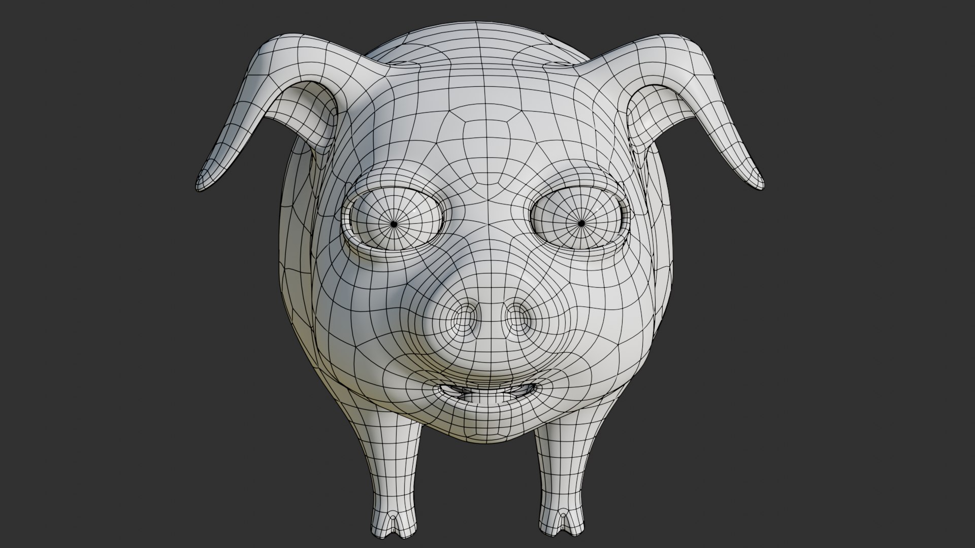 3D Stylized Pig Model - TurboSquid 2395400
