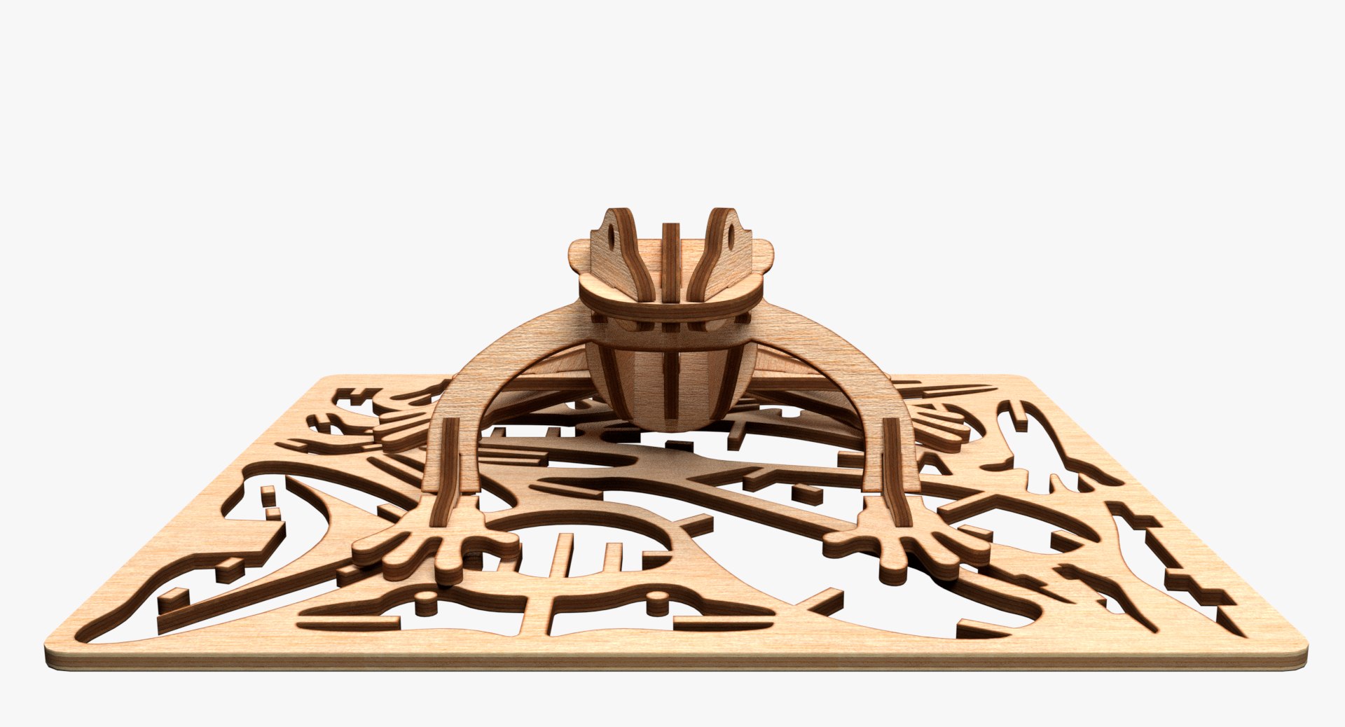 Frog Laser Cut Animation 3D Model - TurboSquid 1318569