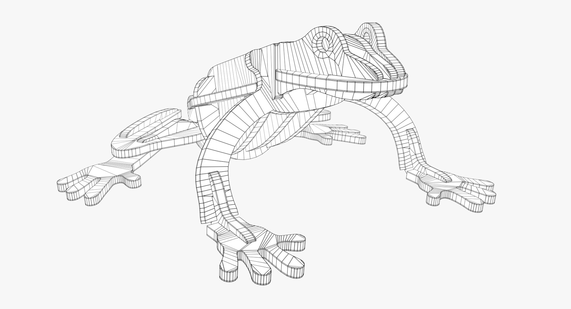 Frog Laser Cut Animation 3D Model - TurboSquid 1318569