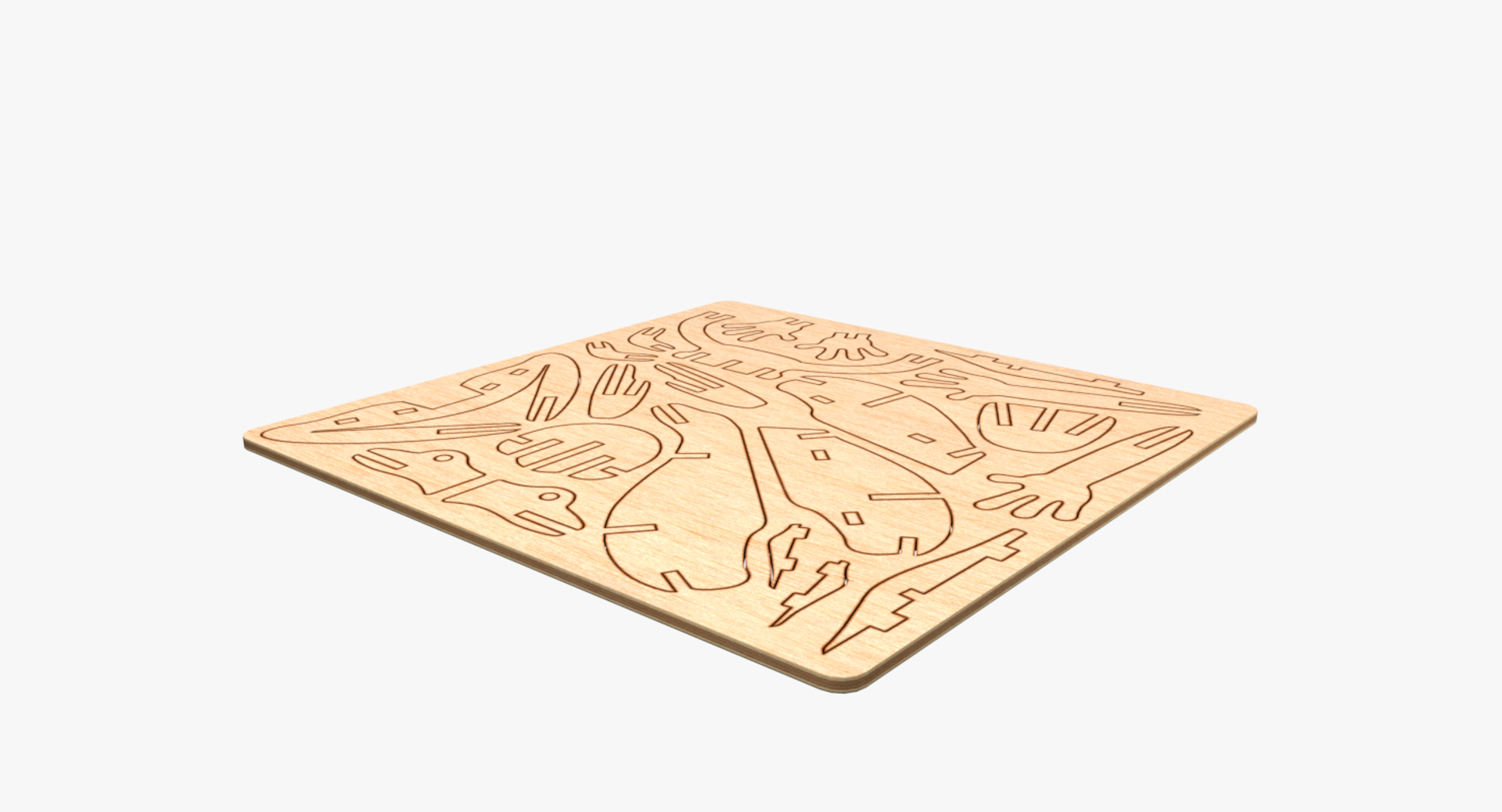Frog Laser Cut Animation 3D Model - TurboSquid 1318569