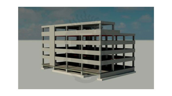 modelo 3d Modelo estructural de Revit - TurboSquid 1995067