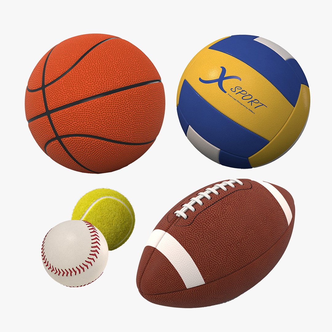 Sports Balls Collection 3D - TurboSquid 2064628