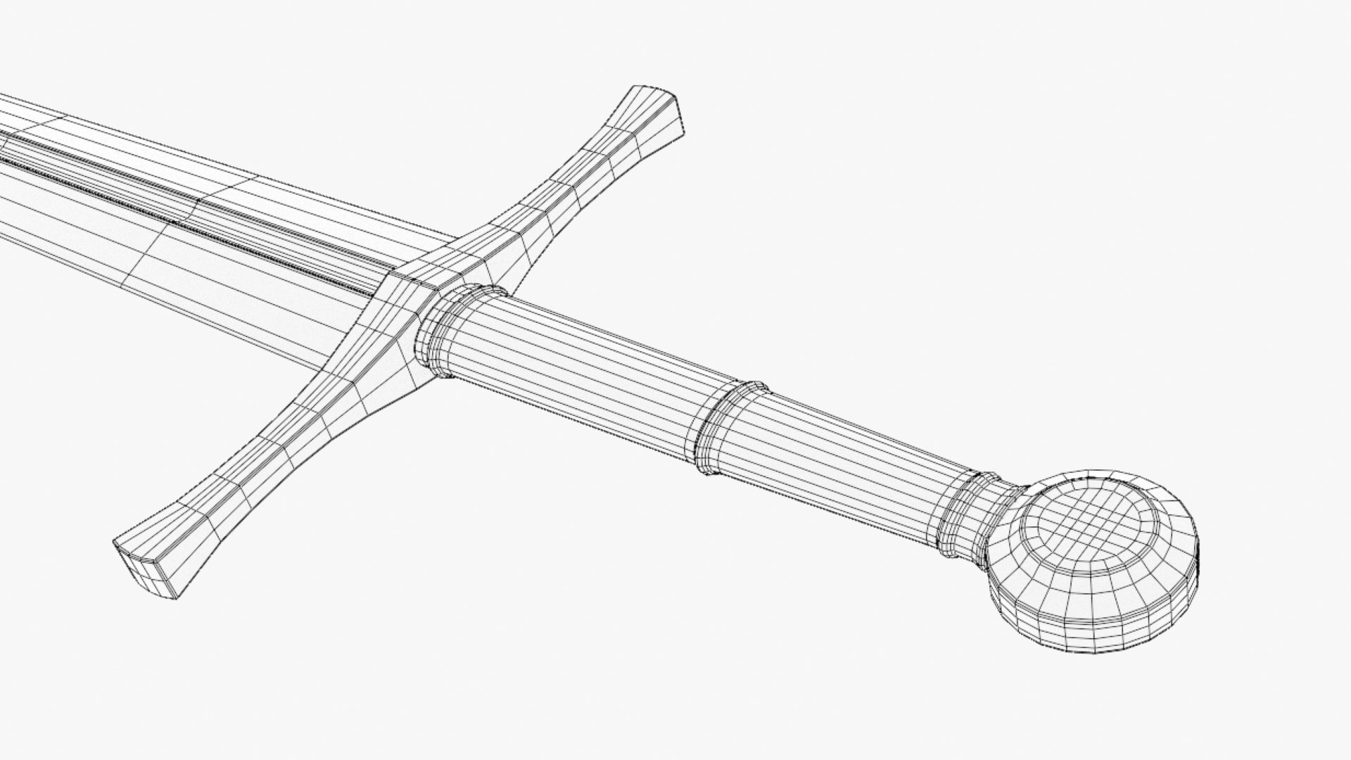 3D longsword medieval model - TurboSquid 1639598