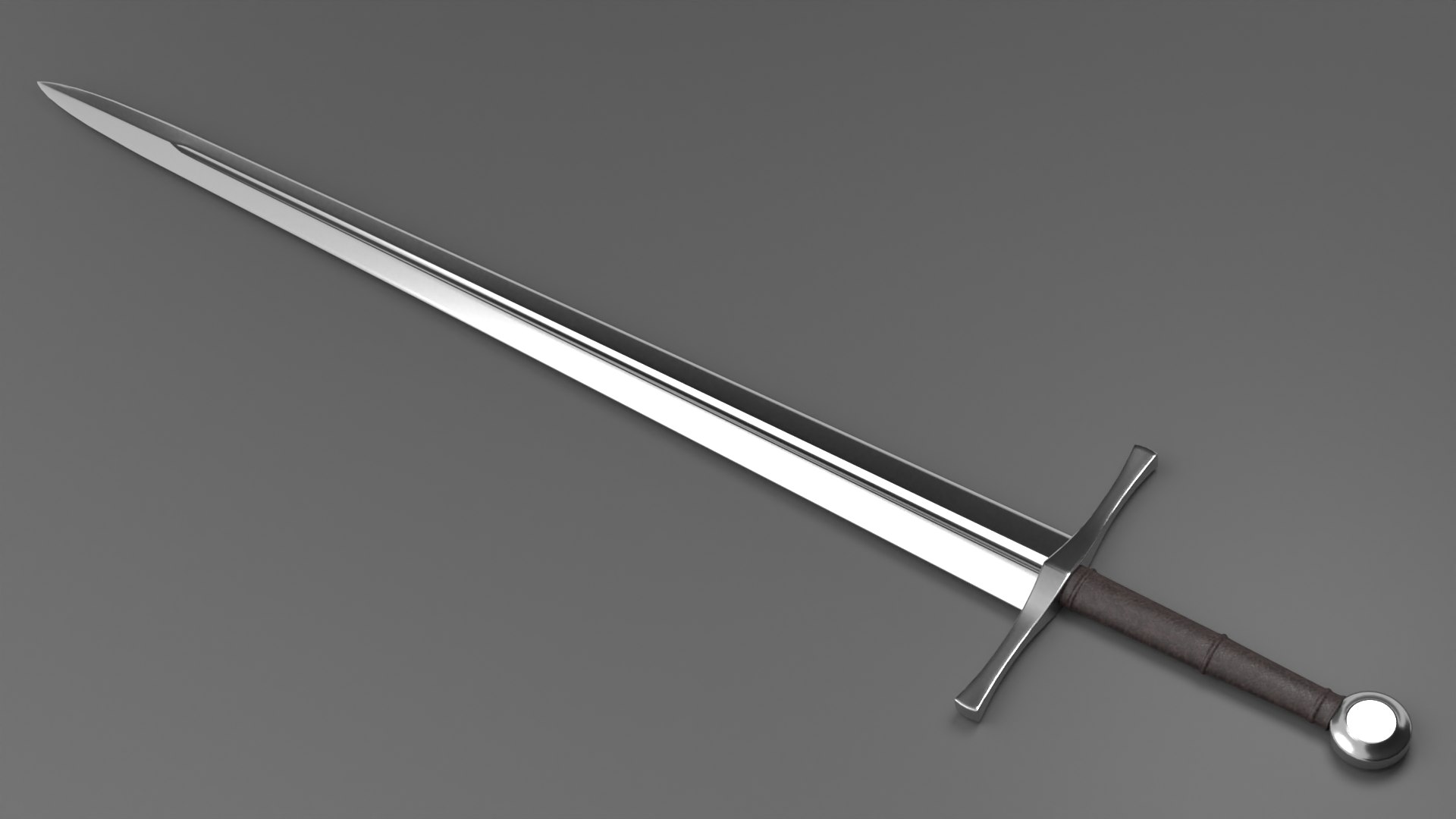 3D longsword medieval model - TurboSquid 1639598