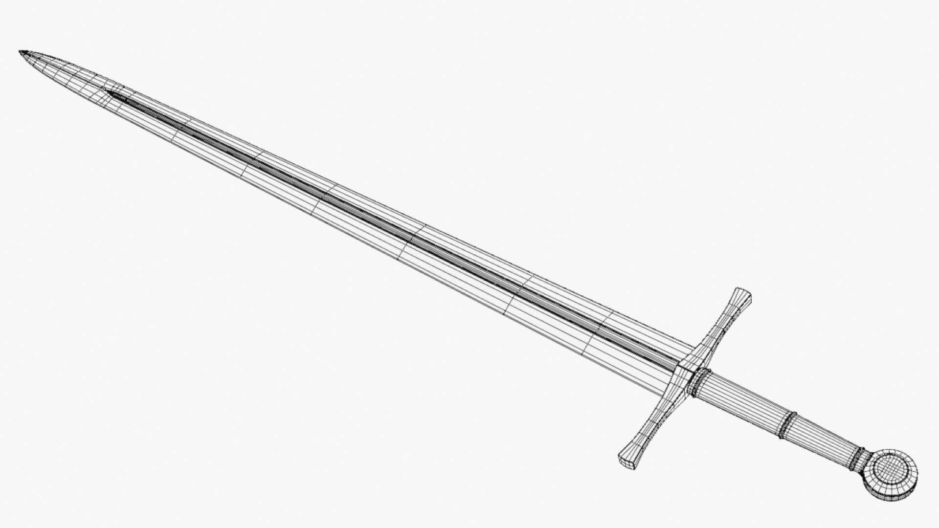 3D longsword medieval model - TurboSquid 1639598