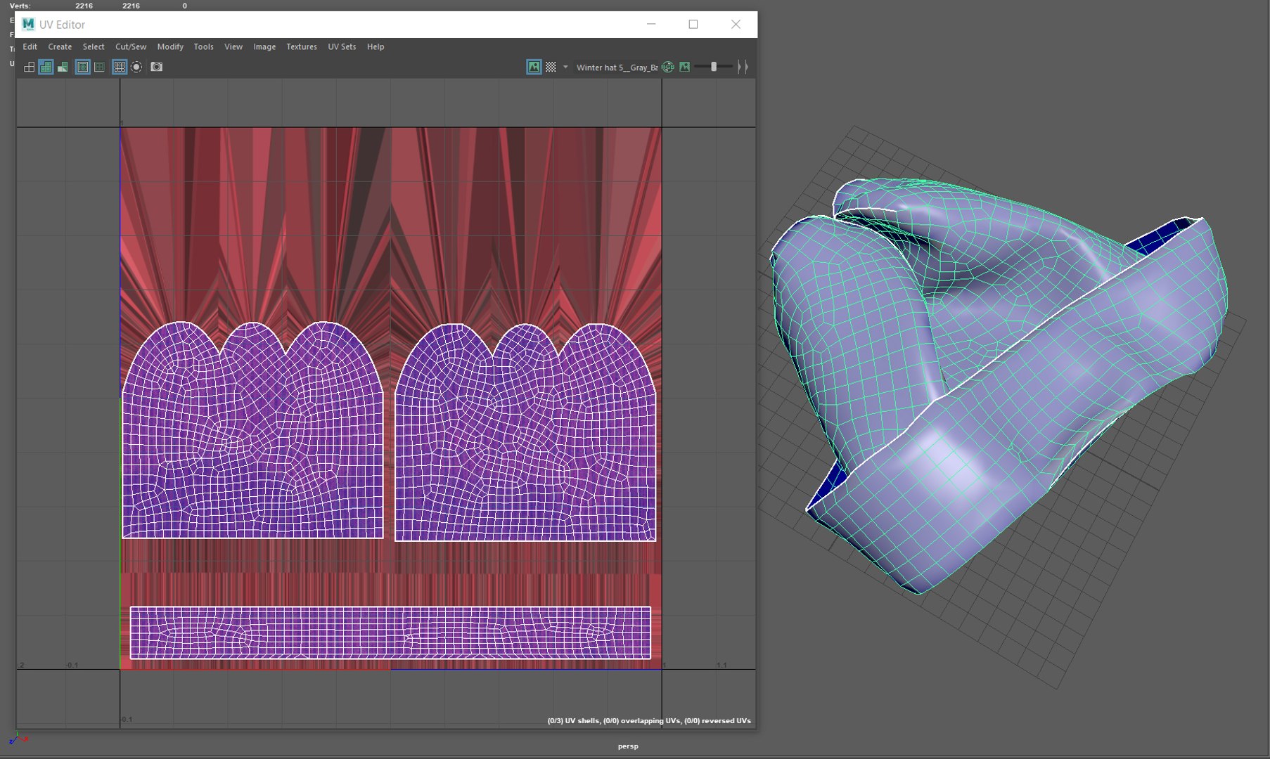 Folded Winter Hat 3D - TurboSquid 1988498