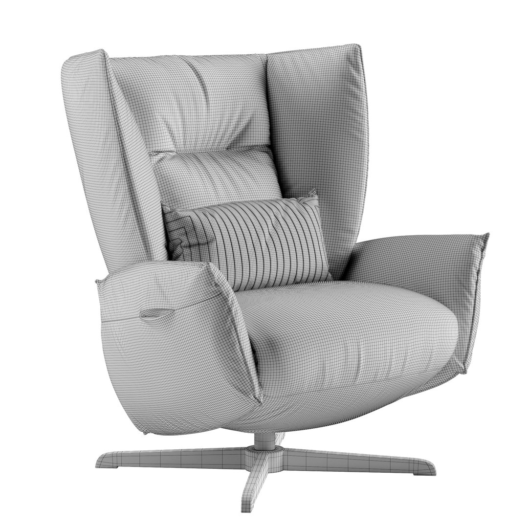 Natuzzi tulip armchair model - TurboSquid 1566294