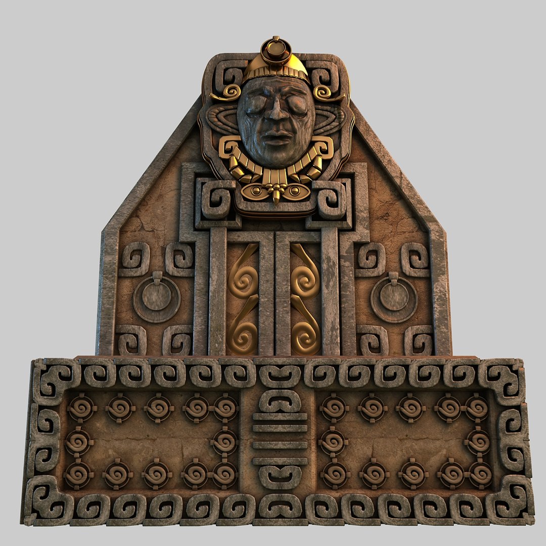 aztec altar obj