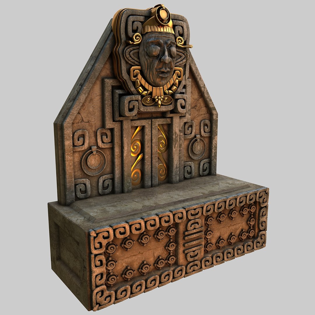 aztec altar obj