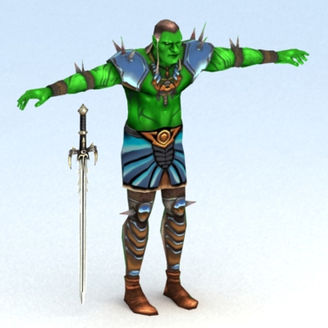3d model orc chieftain