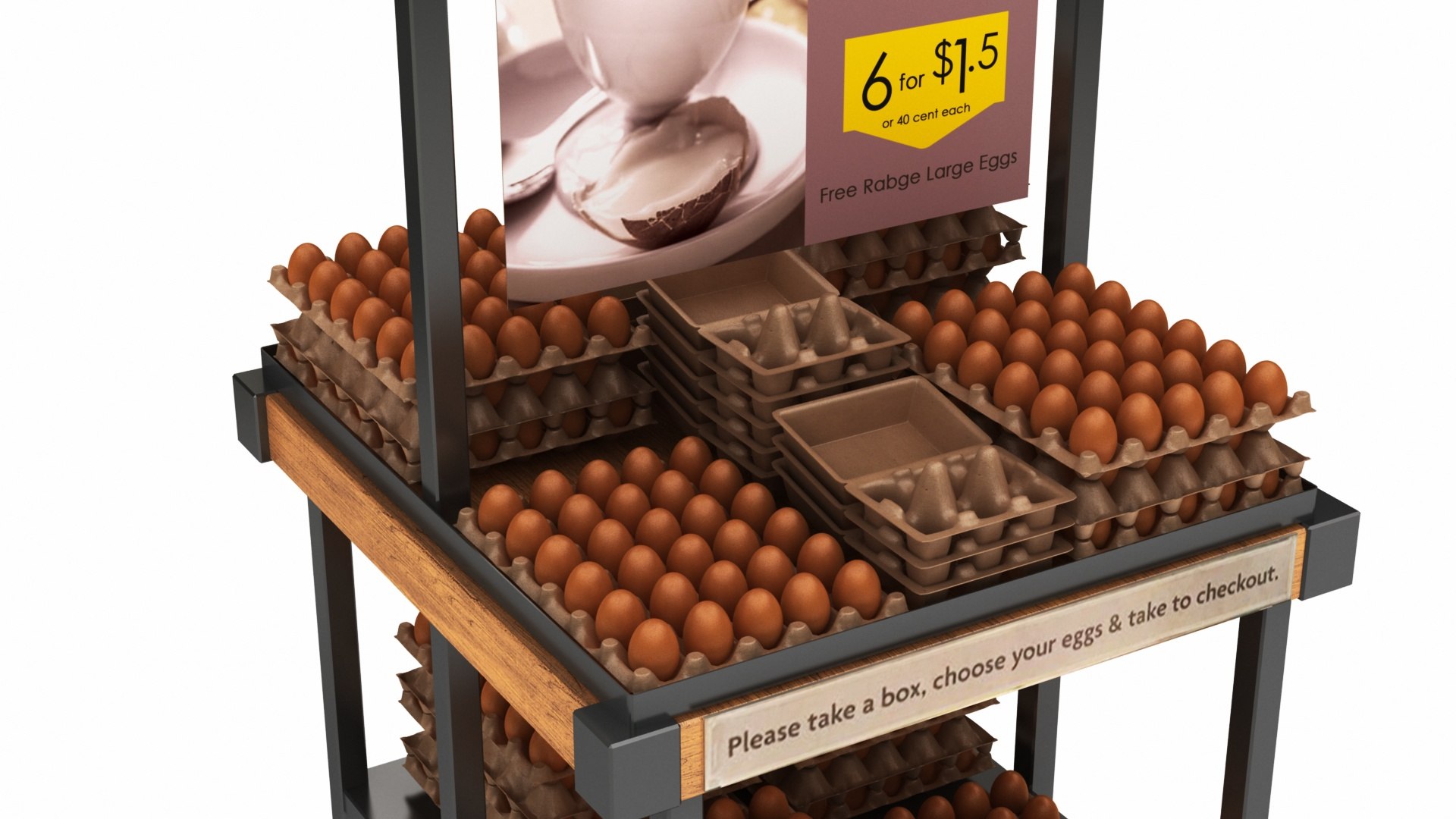 3D Egg Display Stand - TurboSquid 1594733