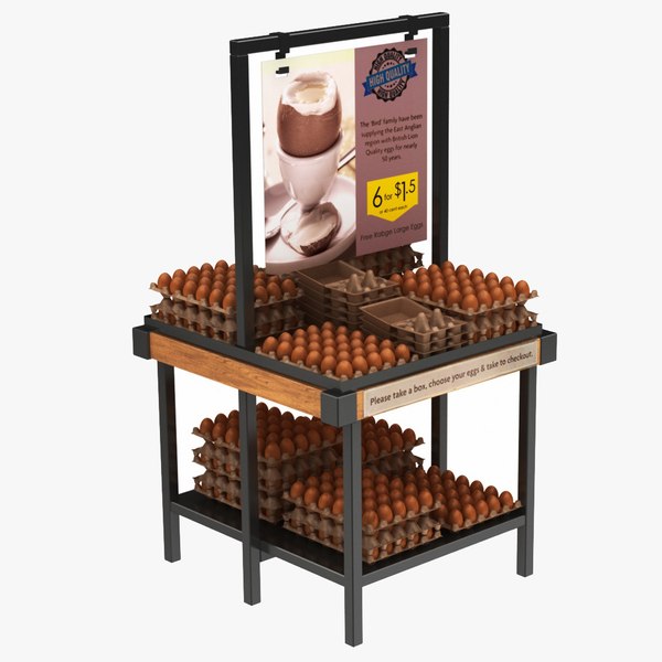 3D egg display stand - TurboSquid 1594733