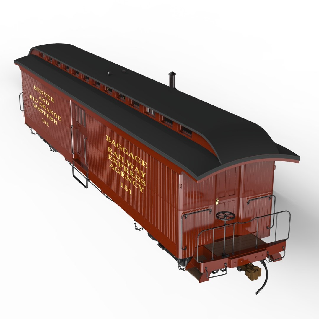 Narrow Gauge Passenger Cars Obj