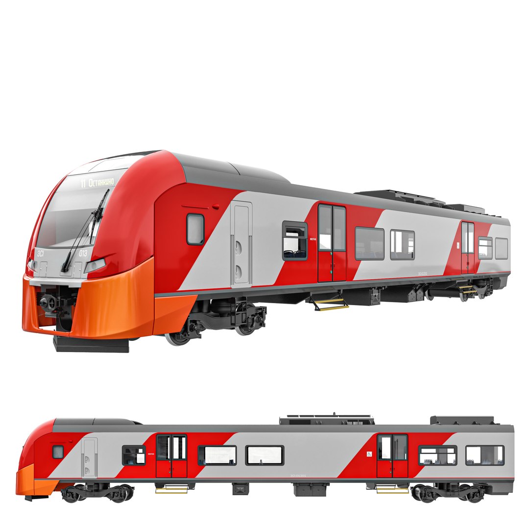 Siemens Desiro Rus Lastochka 3D Model - TurboSquid 2366884