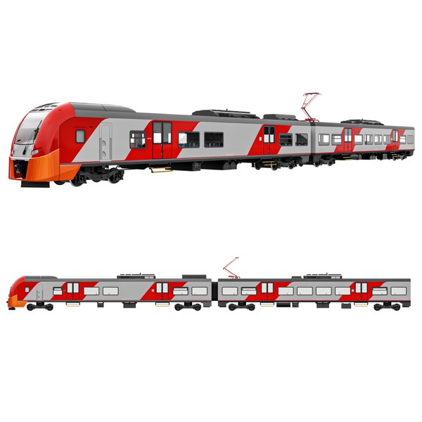 modelo 3d Siemens Desiro Rus Lastochka - TurboSquid 2366884