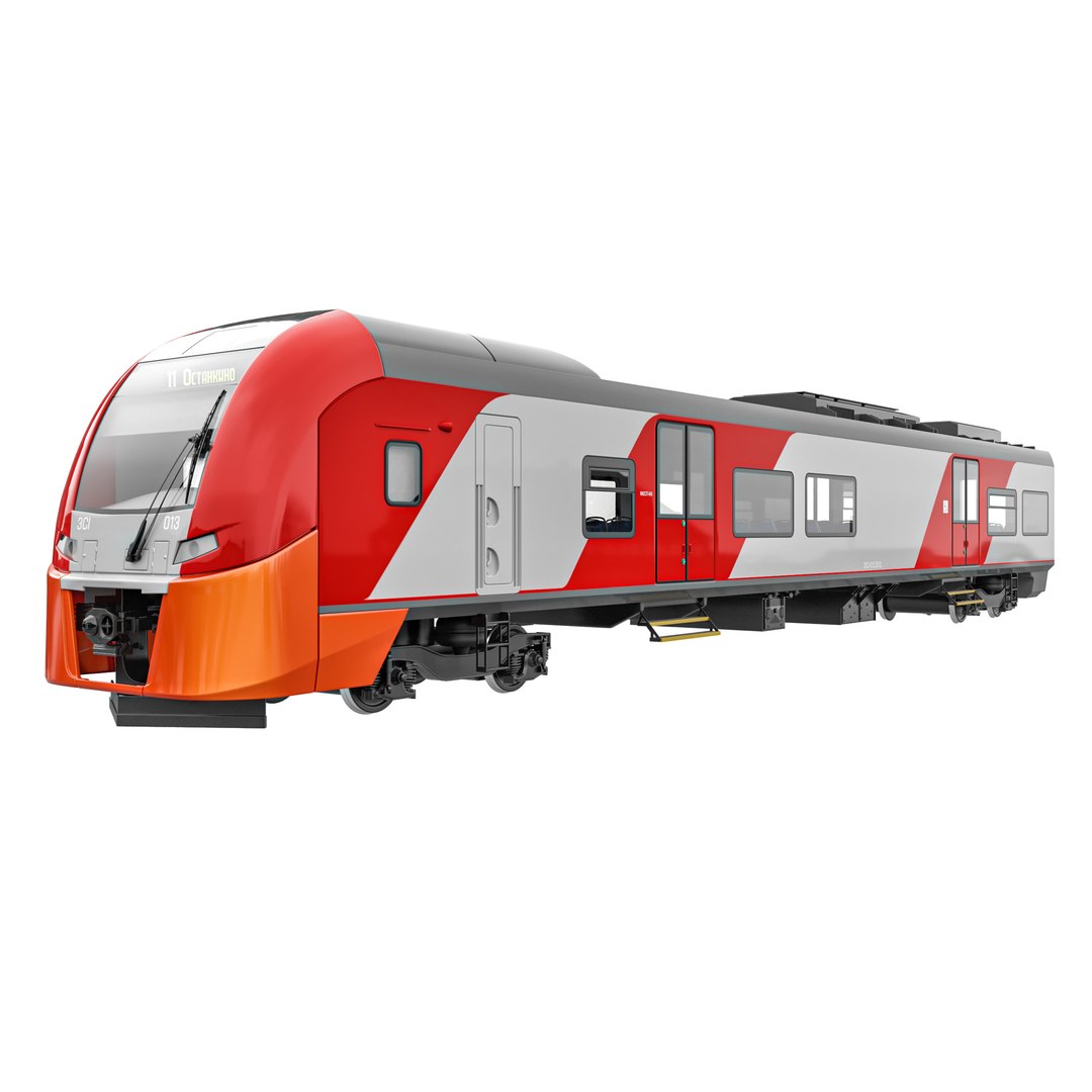 Siemens Desiro Rus Lastochka 3D Model - TurboSquid 2366884