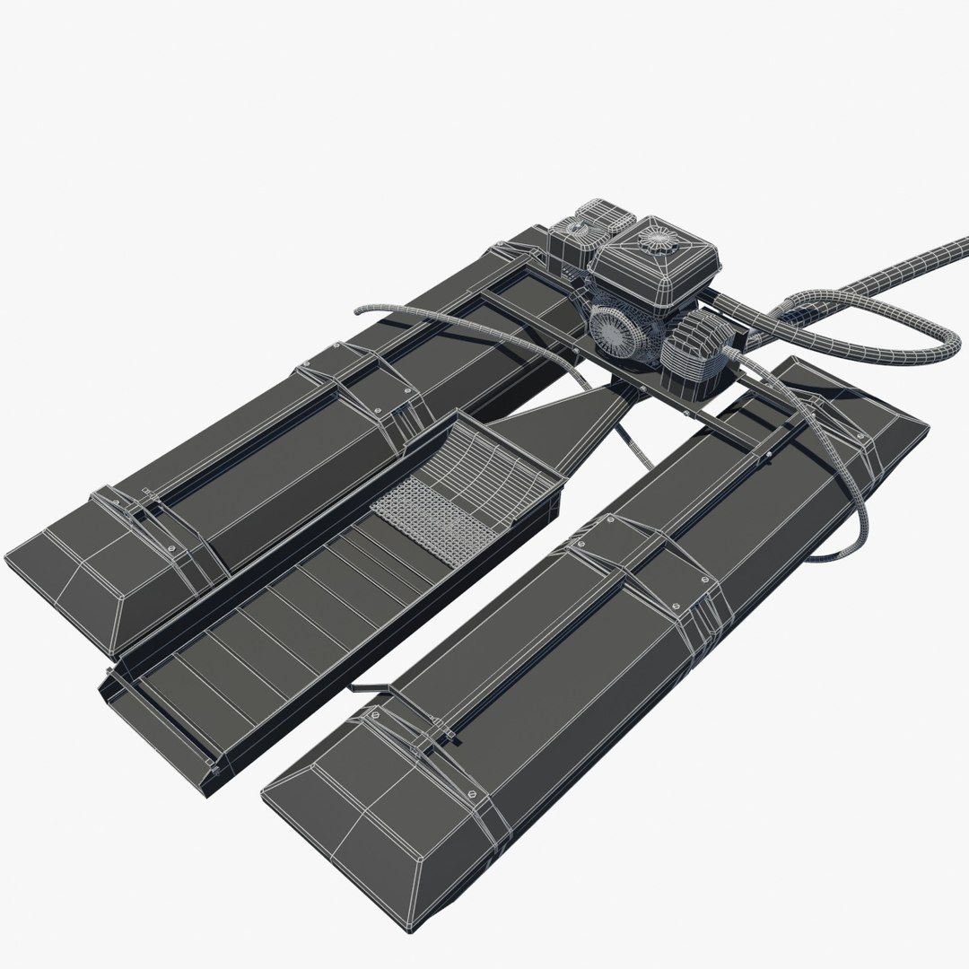 Modern 4 Inch Dredge 3d Model