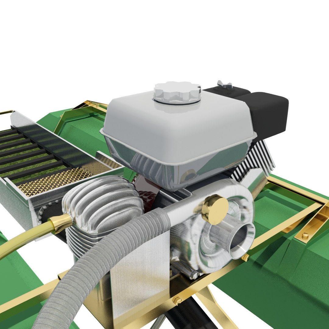 Modern 4 Inch Dredge 3d Model