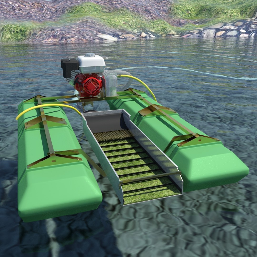 Modern 4 Inch Dredge 3d Model